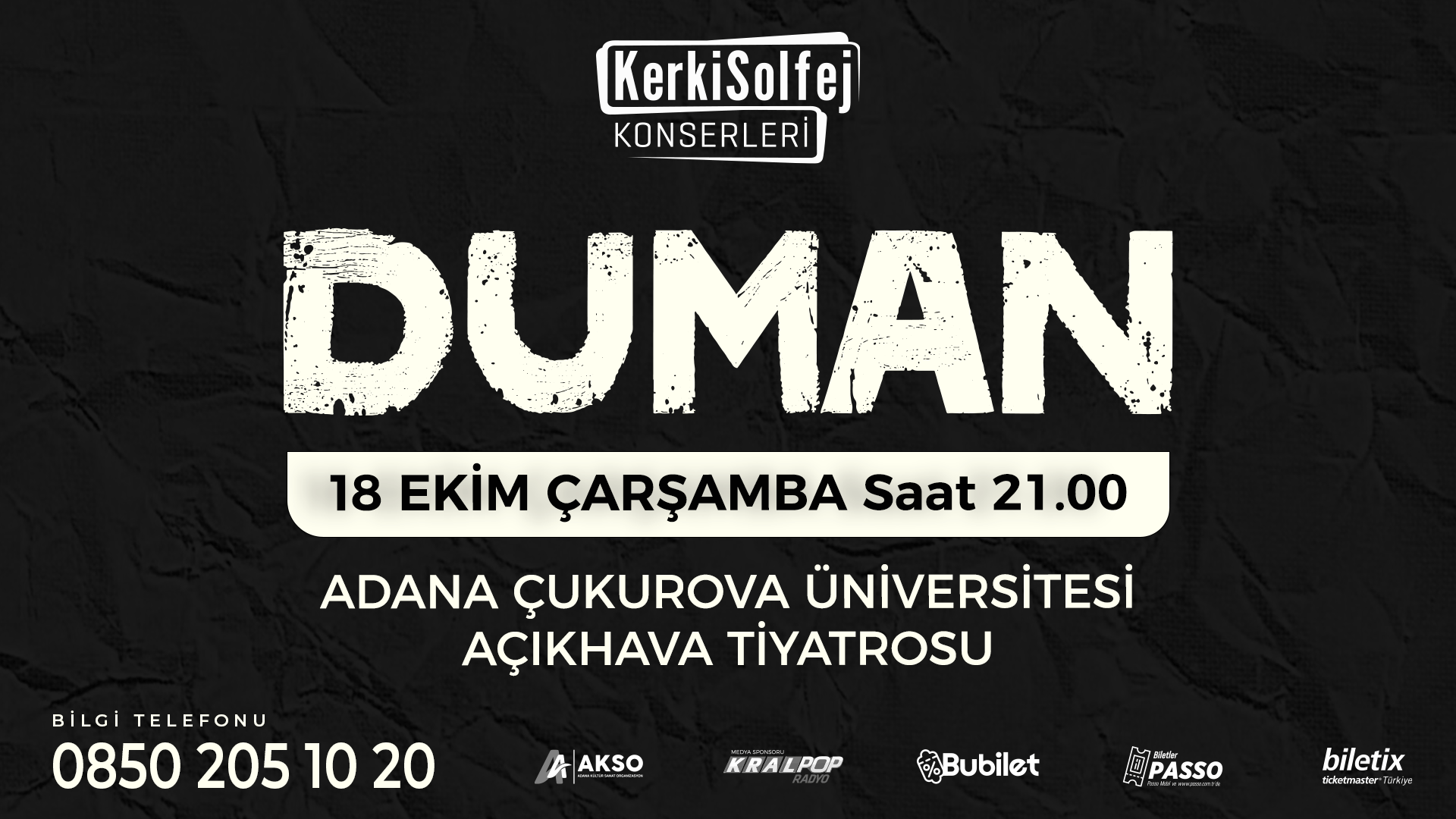 Duman - Adana Çukurova Üni. Açıkhava Tiyatrosu - Kral Müzik